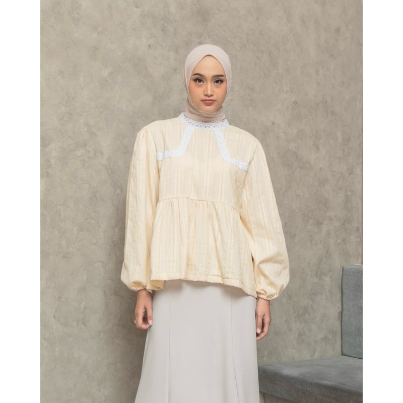 Jual Fwdaily - Fanny Blouse (Embroiderry Blouse - Atasan Wanita Katun ...