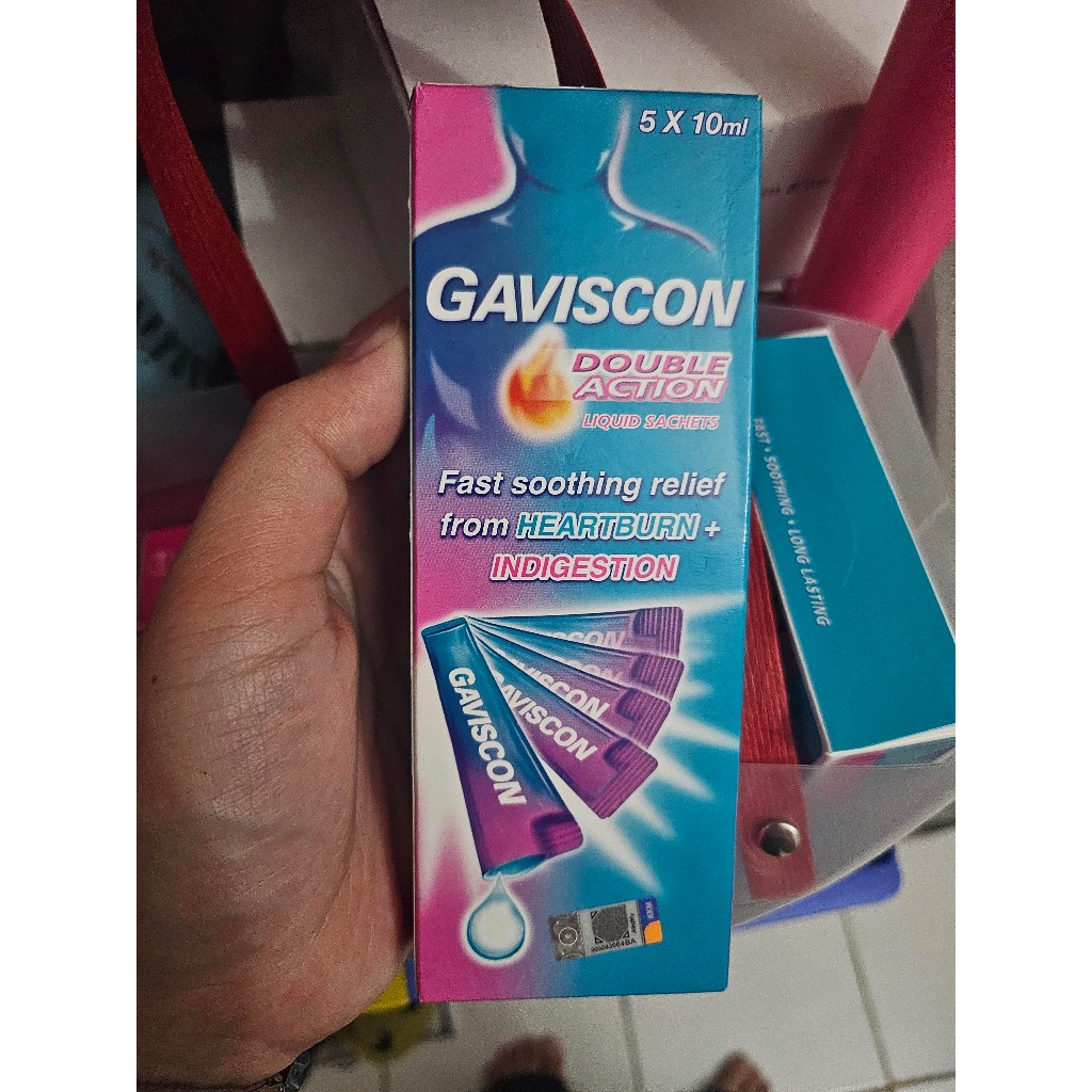 Jual Gaviscon double action liquid sachet obat lambung indigestion ...