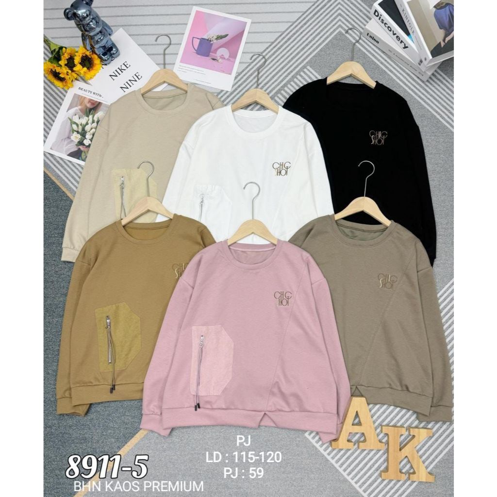 Jual ATASAN BLOUSE WANITA 8911-5# [LOGO CHICSHOT] KAOS IMPORT PREMIUM KEREN BANGET | Shopee ...