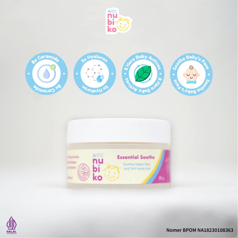 Jual Nubiko Essential Soothe Pelembab wajah Momy&Bayi | Shopee Indonesia