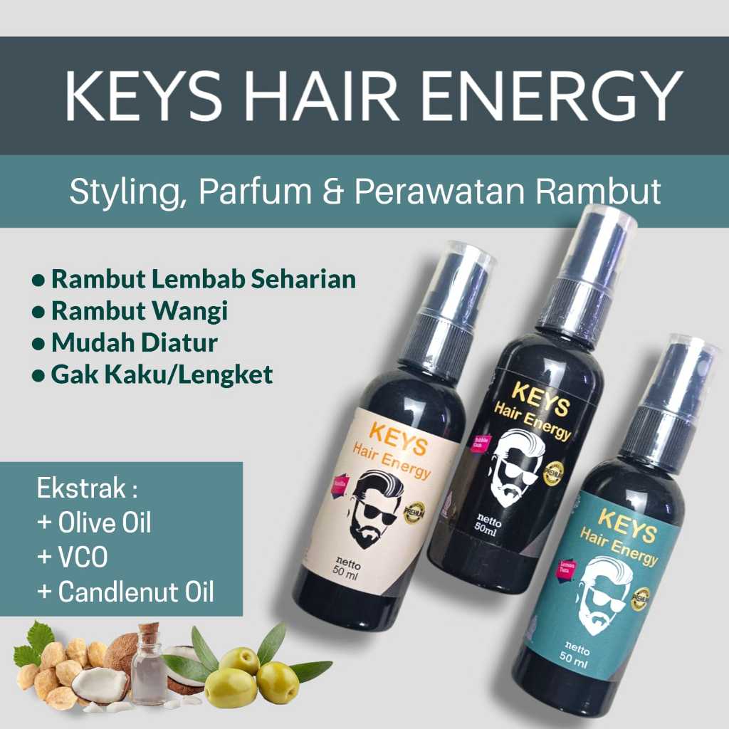 Jual Minyak Rambut Pria Hair Energy Styling dan Treathment Rambut ...