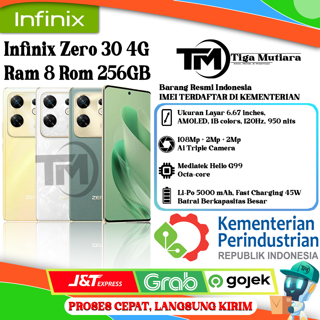 Jual Infinix Zero 30 4G | 5G Ram 8/256GB | Ram 12/256GB | Shopee Indonesia