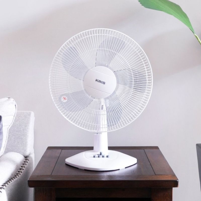 Jual Kipas Angin Meja Putih 16 inchi Kris - Aesthetic - Bisa Timer - Low watt 50watt - ORIGINAL ...