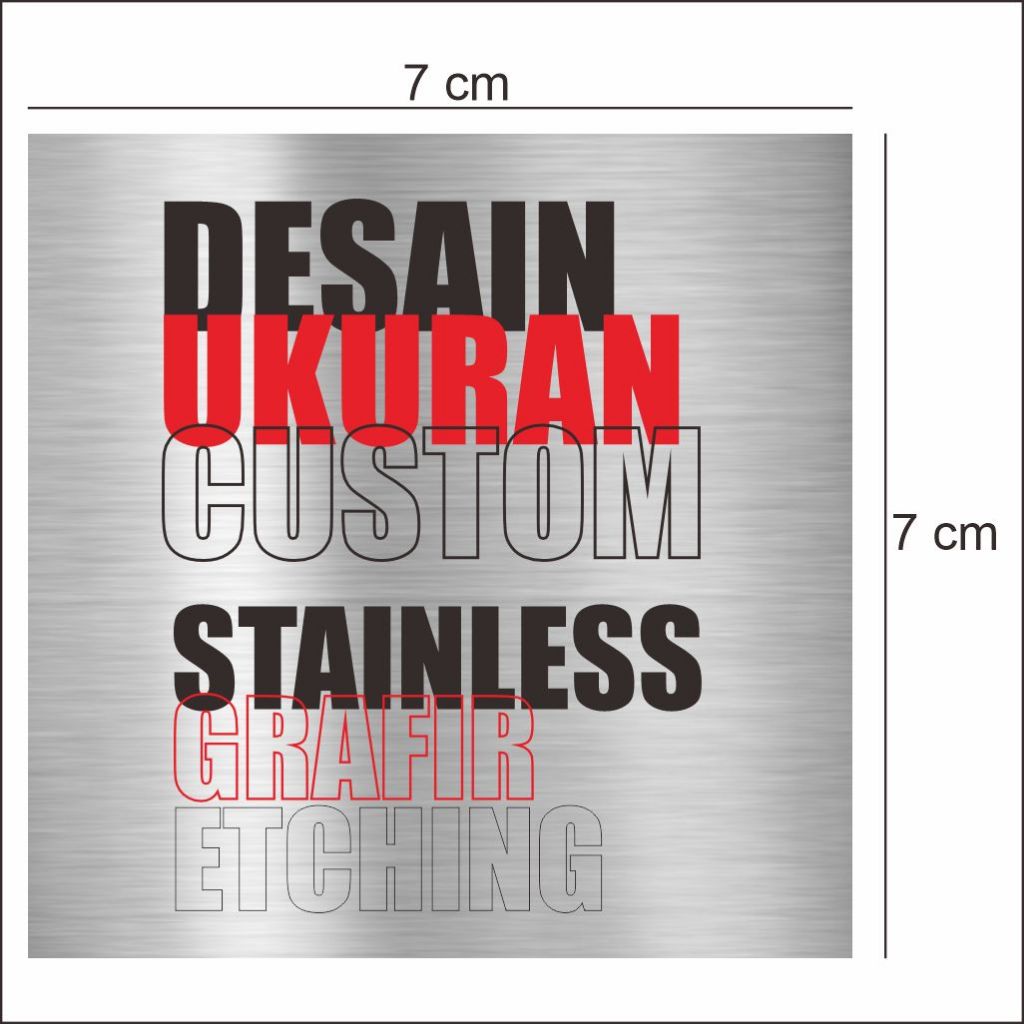 Jual Plat Grafir/Etching Custom | Shopee Indonesia