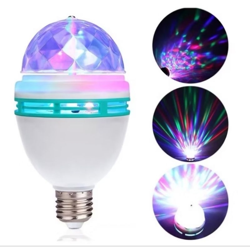 Jual LAMPU DISCO/ LED Fitting PUTAR OTOMATIS (DISCO WARNA WARNI RGB ...