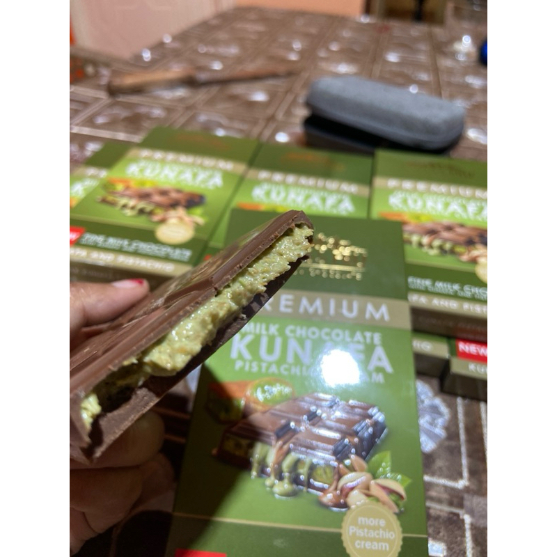 Jual Resell 30 pcs coklat kunafa pistachio asli mesir | Shopee Indonesia