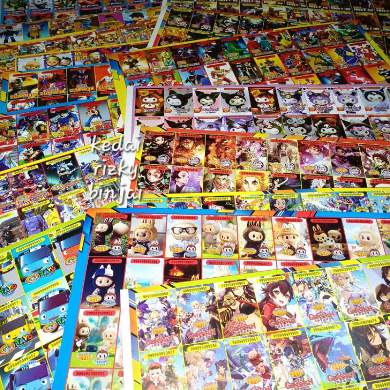 Jual Kartu Gambaran Foster Poster Gambar Besar Isi 50 Karakter / Mainan ...