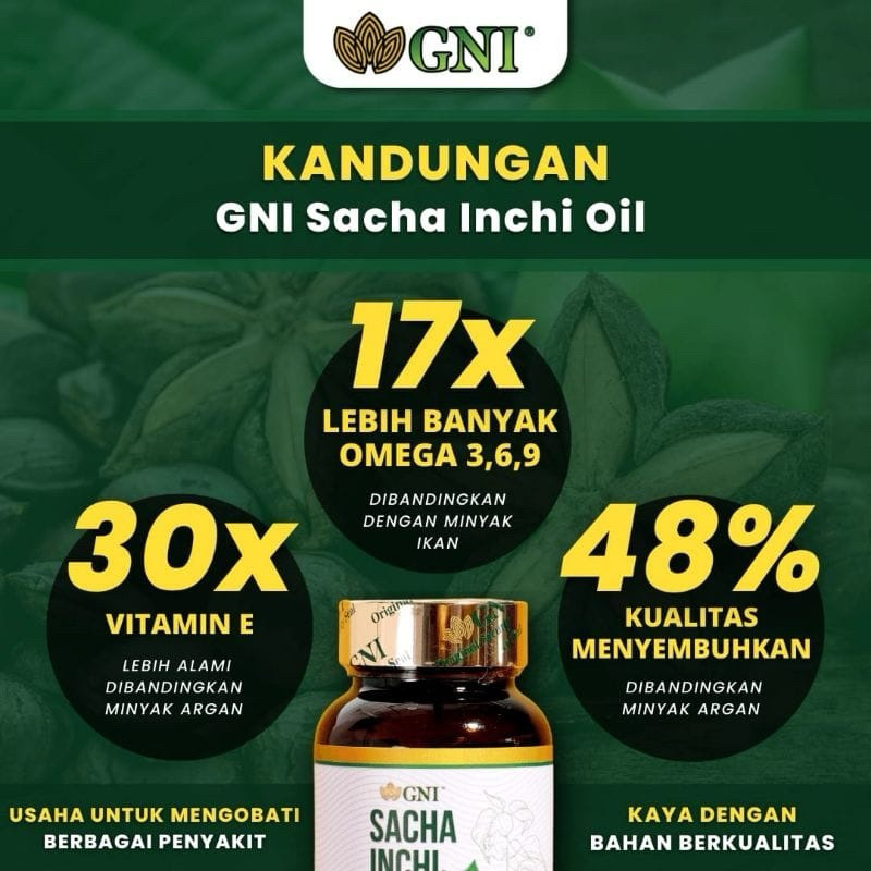Jual GNI Sacha Inchi Oil Malaysia isi 60 Tablets Diabetes Kolestrol ...