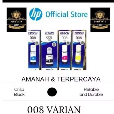 Jual Tinta Epson 008 original embos atas bawah varian (bk,m,c,y ...