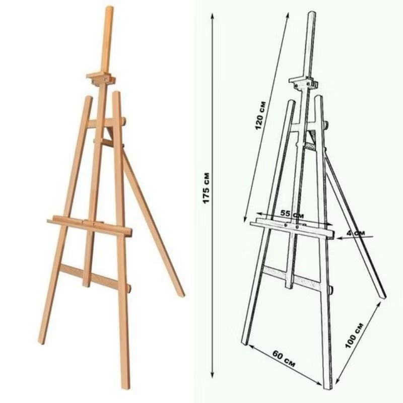 Jual stand foto(double lift) 175cm up/ easel lukis/custom/ standing ...
