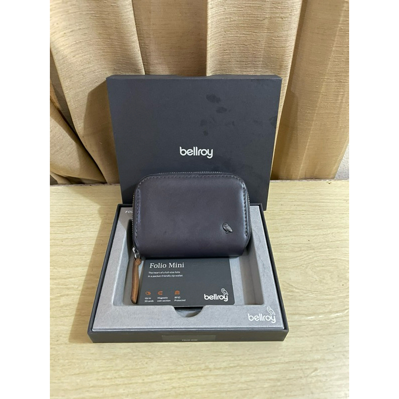 Jual Bellroy Folio Mini Wallet Charcoal | Shopee Indonesia