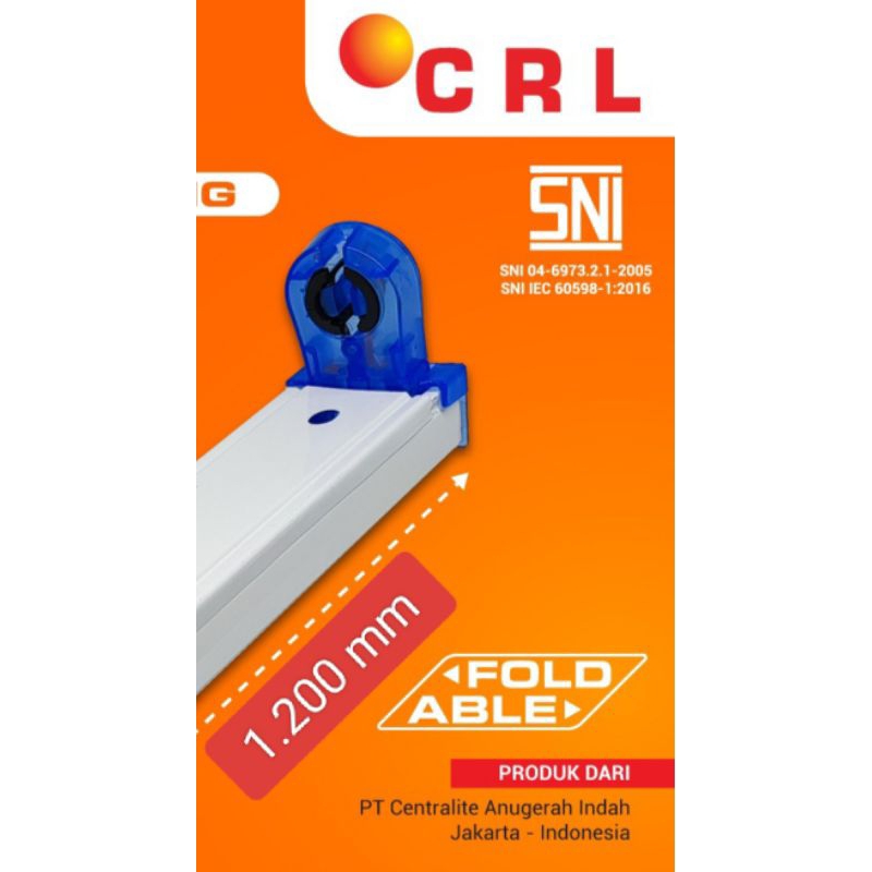 Jual KAP Fitting Lampu TL LED CRL 18W/ 30W/ 40w hemat energik cocok ...