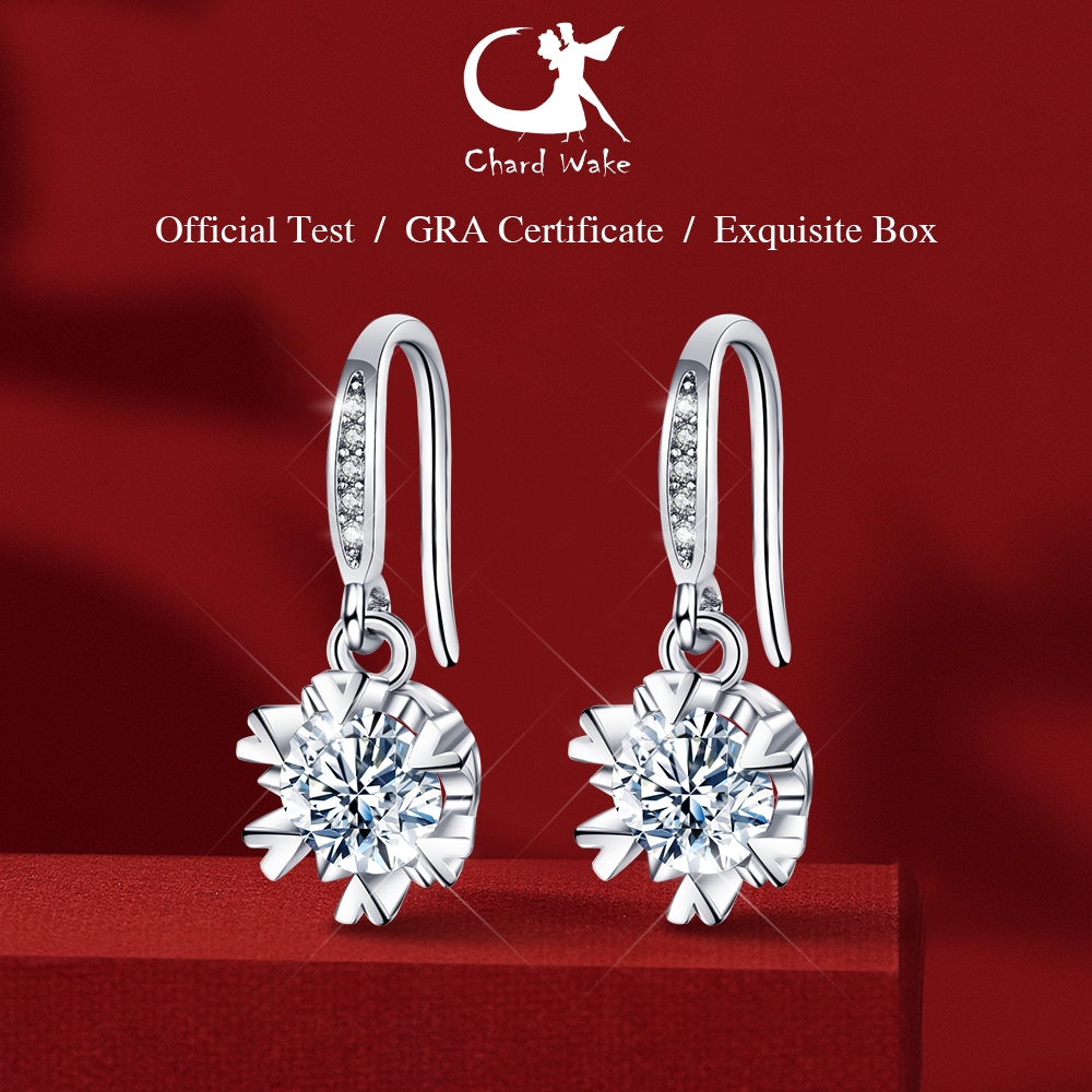 Jual Chard Wake Anting Anting Wanita Berlian Snowflake Style Original ...