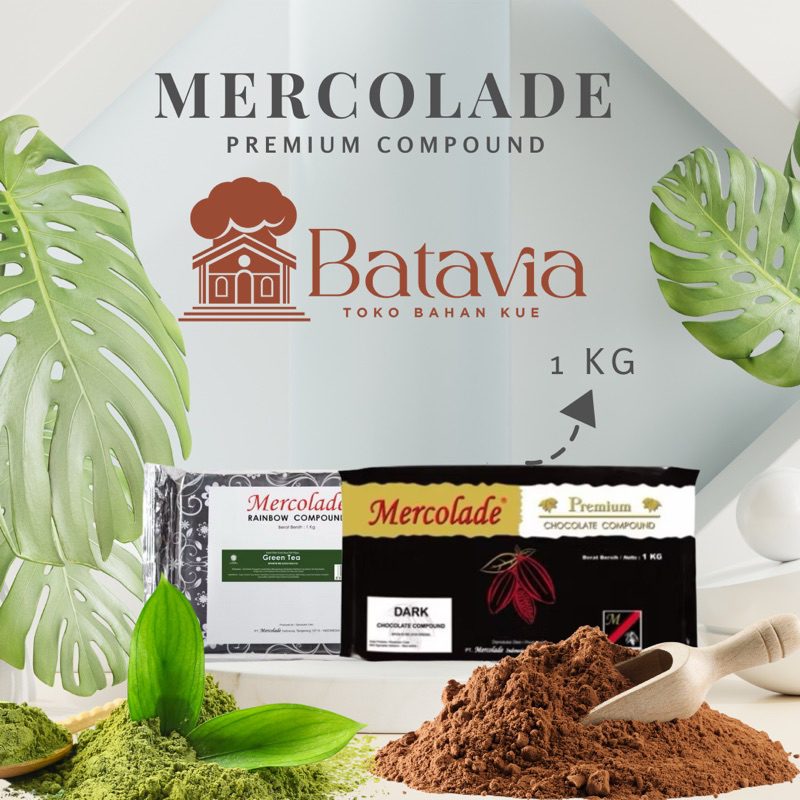 Jual Mercolade Premium Compound Chocolate / Green Tea 1 KG | Shopee ...