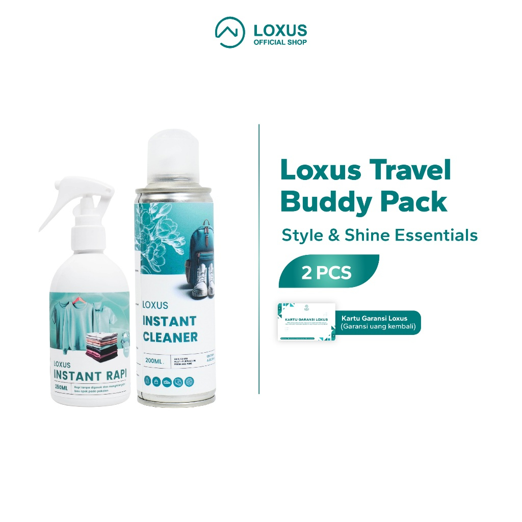 Jual Loxus Travel Buddy Pack - Loxus Instant Rapi dan Loxus Instant ...
