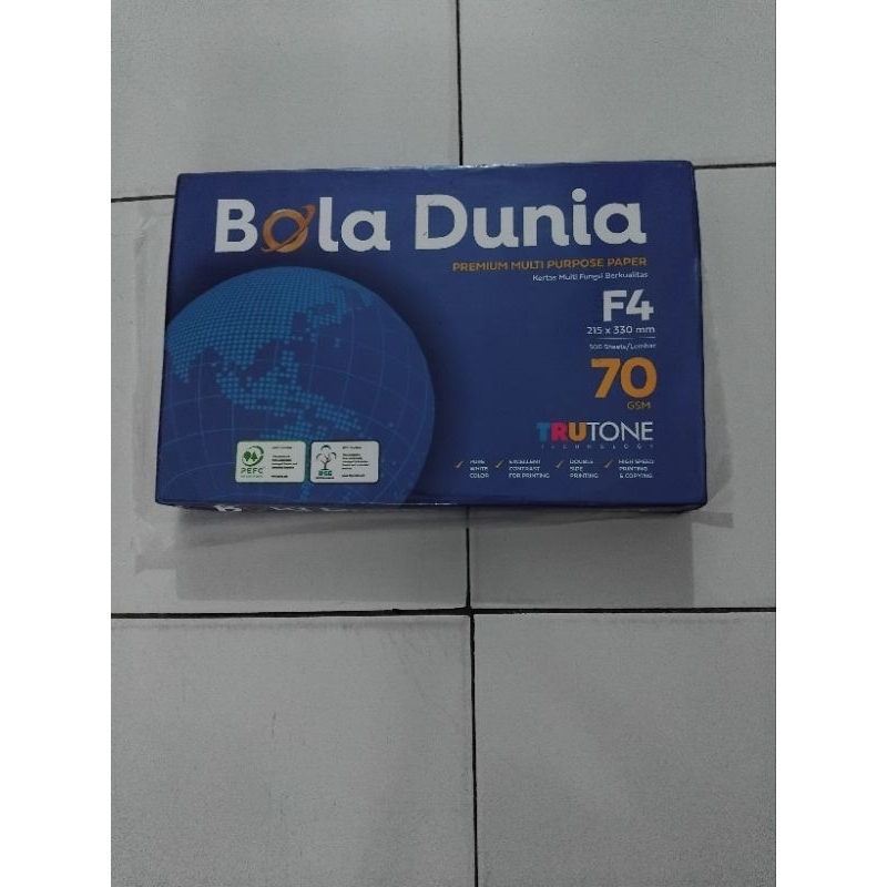 Jual KERTAS HVS UKURAN FOLIO / F4 (21,5CM X 33CM) KETEBALAN 70 GSM MERK ...