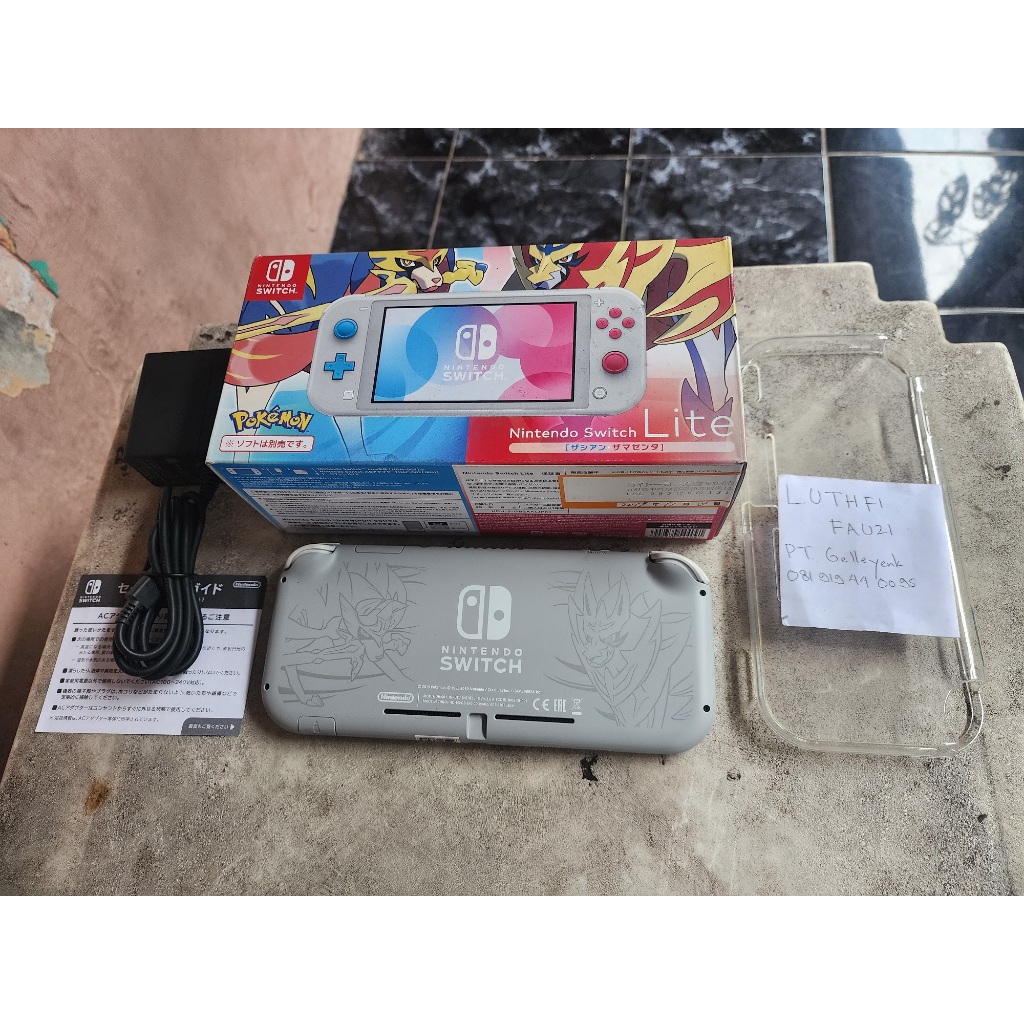 Jual Nintendo Switch Lite Pokemon Sword Shield Limited Edition Fullset ...
