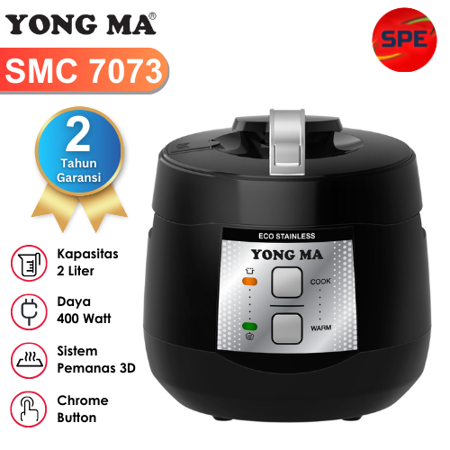 Jual RICE COOKER YONG MA KAPASITAS 2 LITER SMC 7073 / SMC7073 GARANSI RESMI (MEDAN) | Shopee ...