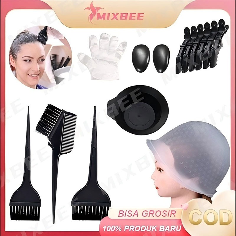 Jual Paket Perlengkapan Cat Rambut Semir Toning Bleaching Topi ...