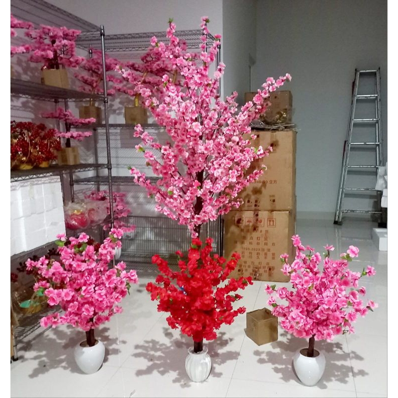 Jual Pohon Bunga Hoki Imlek / Dekorasi Sakura Meihua Imlek / Bunga ...