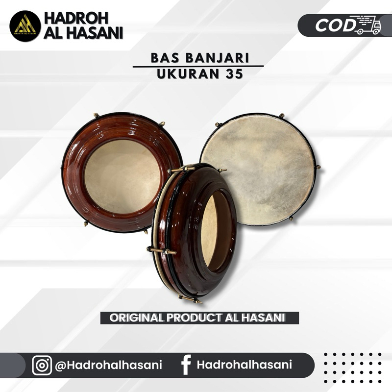 Jual Ready Stok Bas Hadroh banjari / Bas tangan Ukuran 35cm | Shopee ...