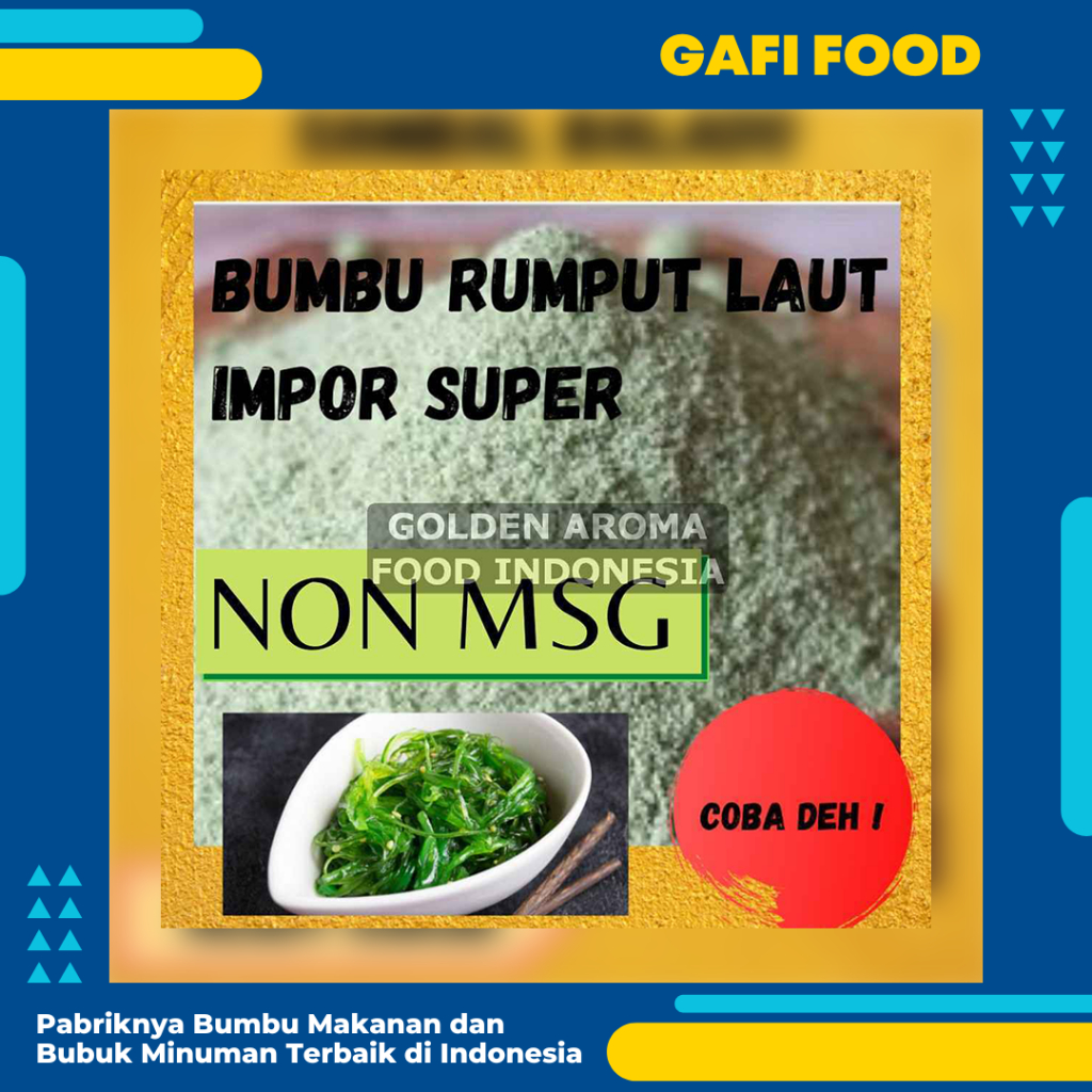 Jual BUMBU TABUR RUMPUT LAUT IMPOR SUPER SEAWEED NON MSG 1 KG FOOD ...