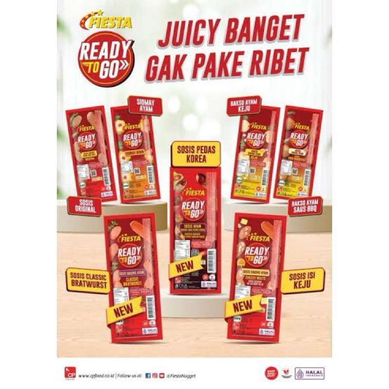 Jual Fiesta Ready To Go Siap Santap Sosis Bakso Siomay 65gr | Shopee ...