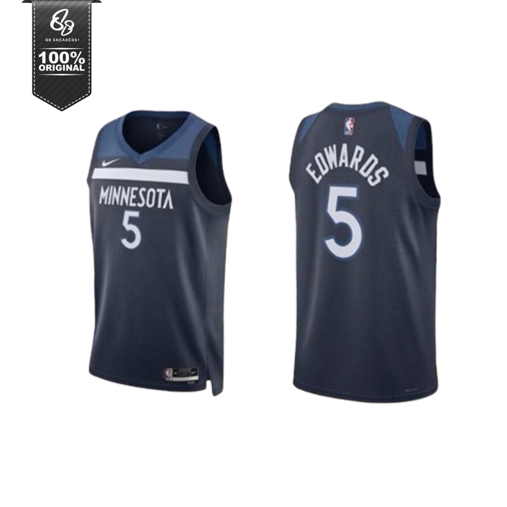 Jual Jersey Nike Men's Minnesota Timberwolves Anthony Edwards Navy Swingman Jersey 'DN2013 - 427 ...