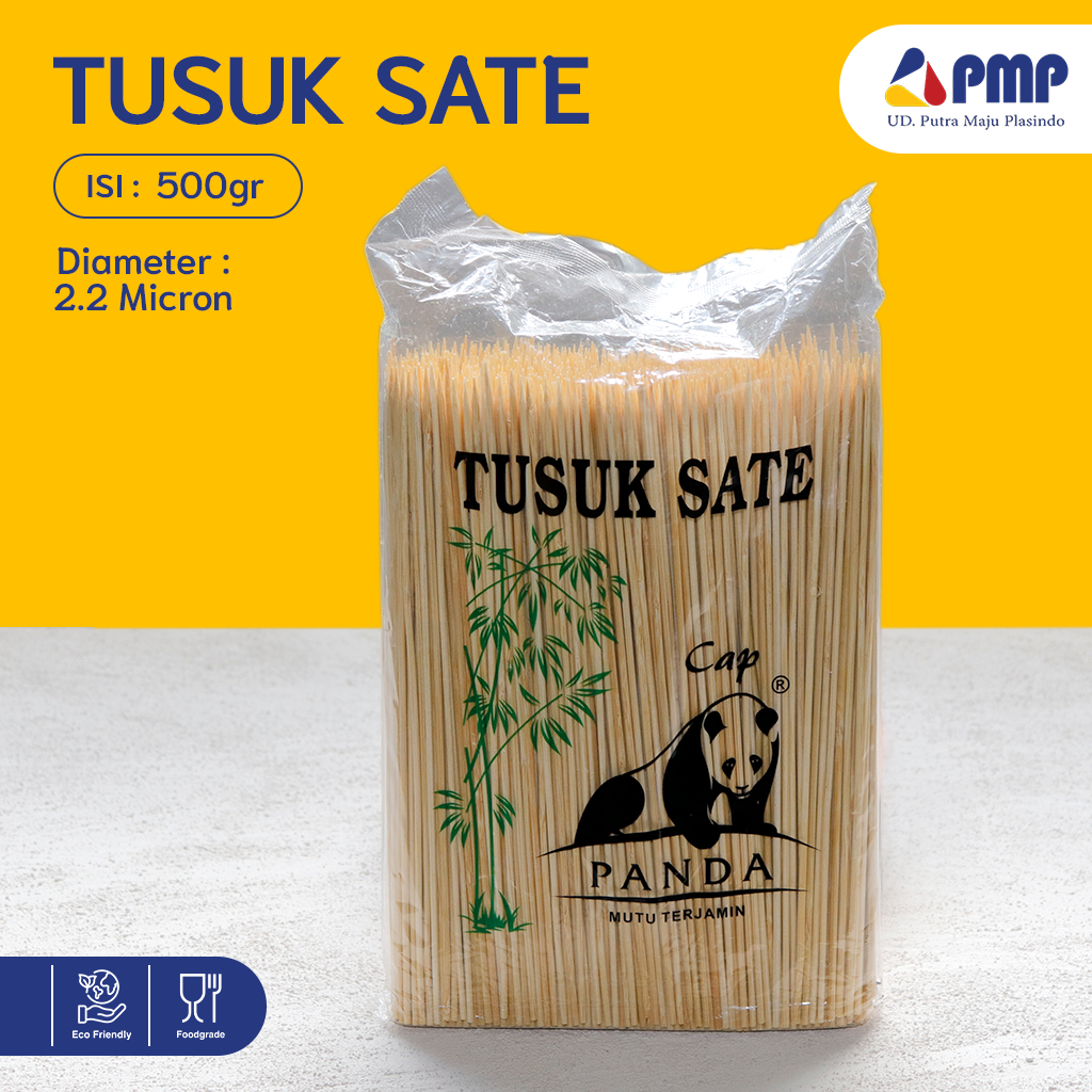 Jual Tusuk Sate Bambu 20 CM 1 PANDA 500 GRAM | Shopee Indonesia