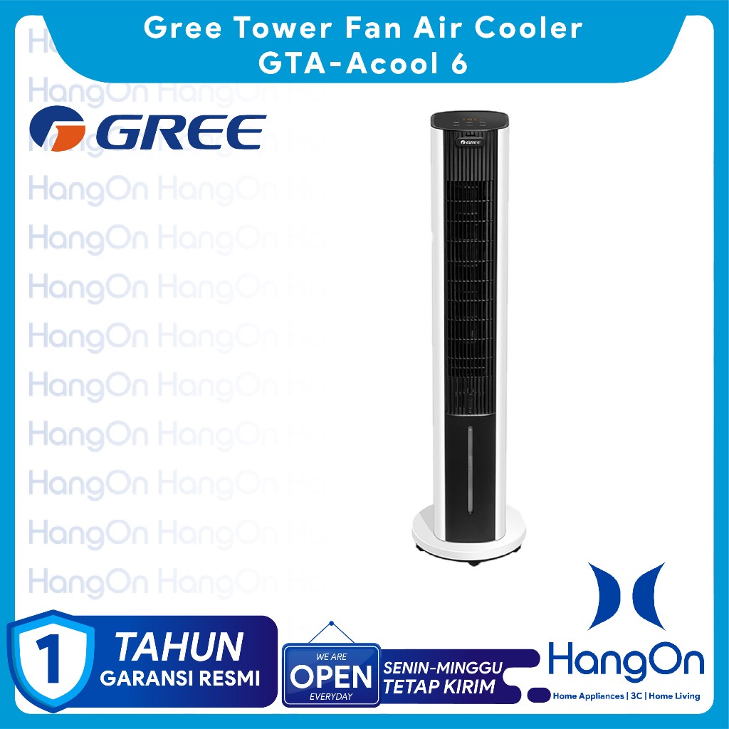 Jual GREE Tower Fan Air Cooler Kipas Angin Model GTA-ACOOL6 Kapasitas ...