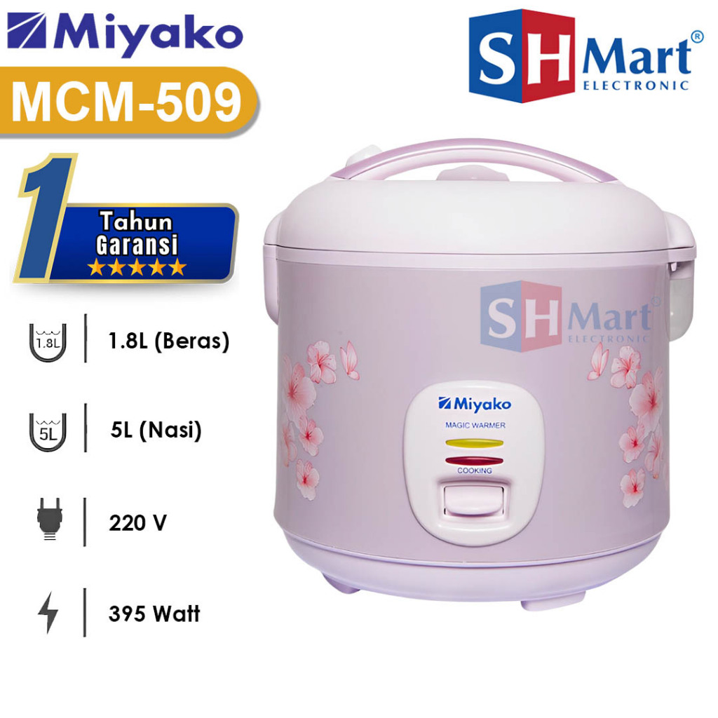 Jual MIYAKO MCM-509 RICE COOKER 3in1 1.8 Liter / PENANAK NASI (MEDAN ...