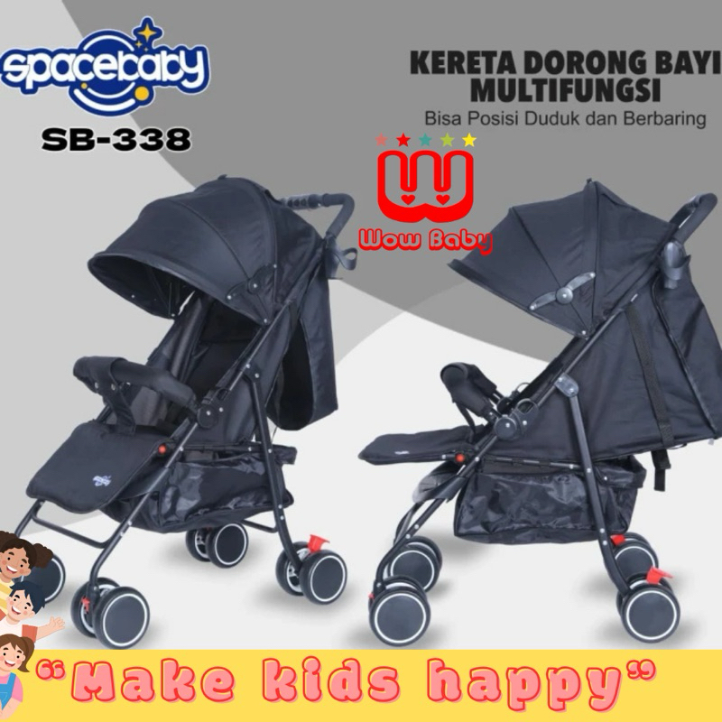 Jual SPACEBABY BABY STROLLER SB338 STROLLER ONE HAND FOLD kereta Dorong ...