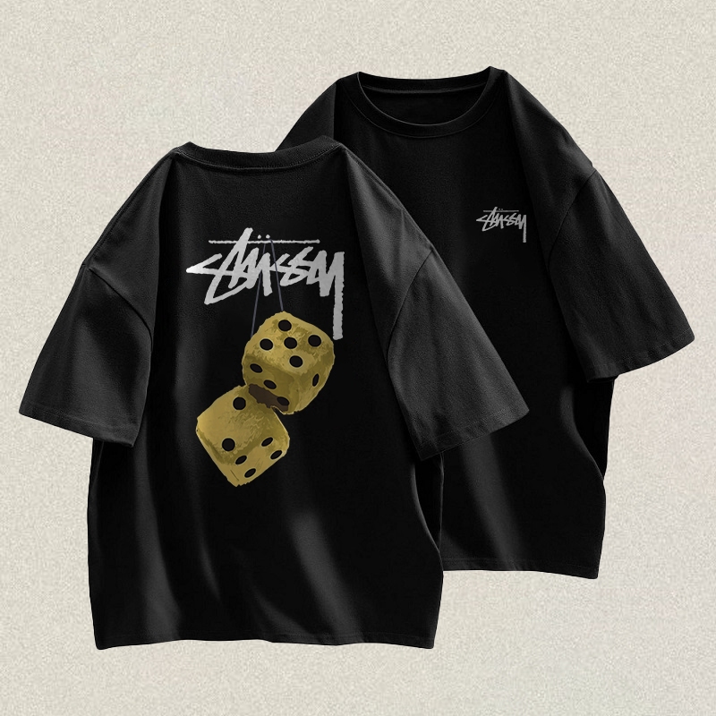 Jual RENELLE Baju Kaos Oversize Pria Distro Cowok Keren Dice Print Baju ...