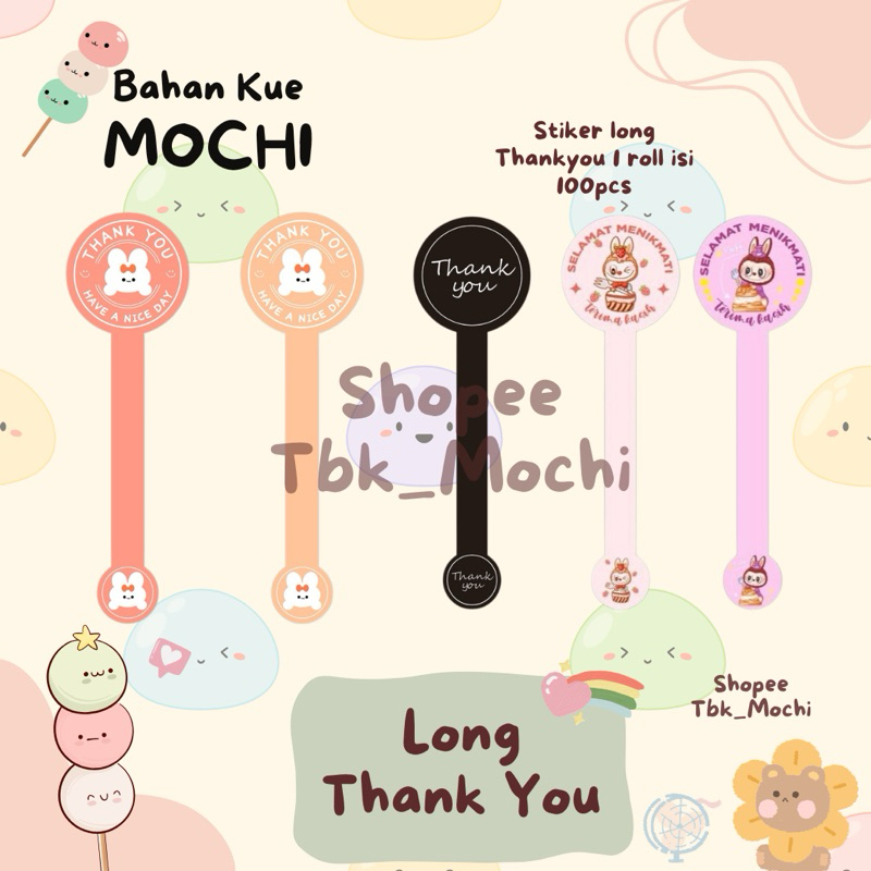 Jual Stiker Thank You Panjang / Stiker Long Thank You / Stiker Selamat ...