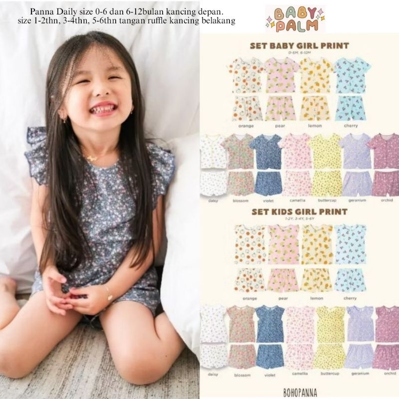 Jual BOHOPANNA PANNA DAILY - SET BABY GIRL PRINT - SET KIDS GIRL PRINT ...