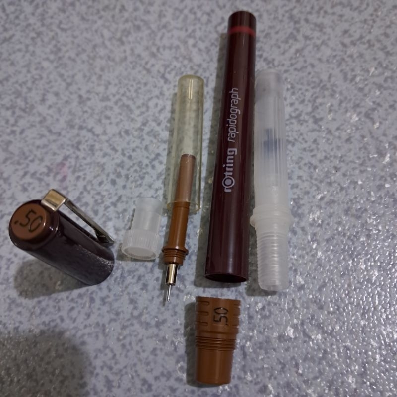 Jual Rotring Rapidograph 0.5 rapido jerman pulpen gambar teknik NOS ...