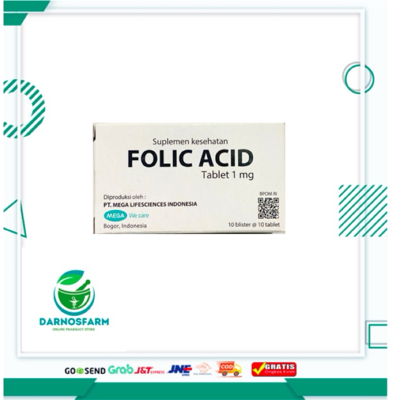 Jual Folic Acid 1 mg Mega Box | Shopee Indonesia