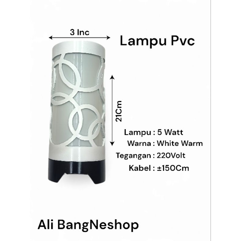 Jual Lampu Hias PVC Motif Lingkaran- Daya 5 Watt, Warna Cahaya White ...