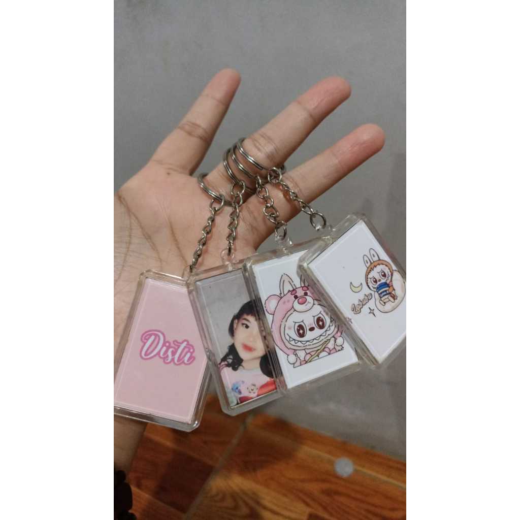 Jual Gantungan kunci akrilik/gantungan insert paper akrilik | Shopee ...