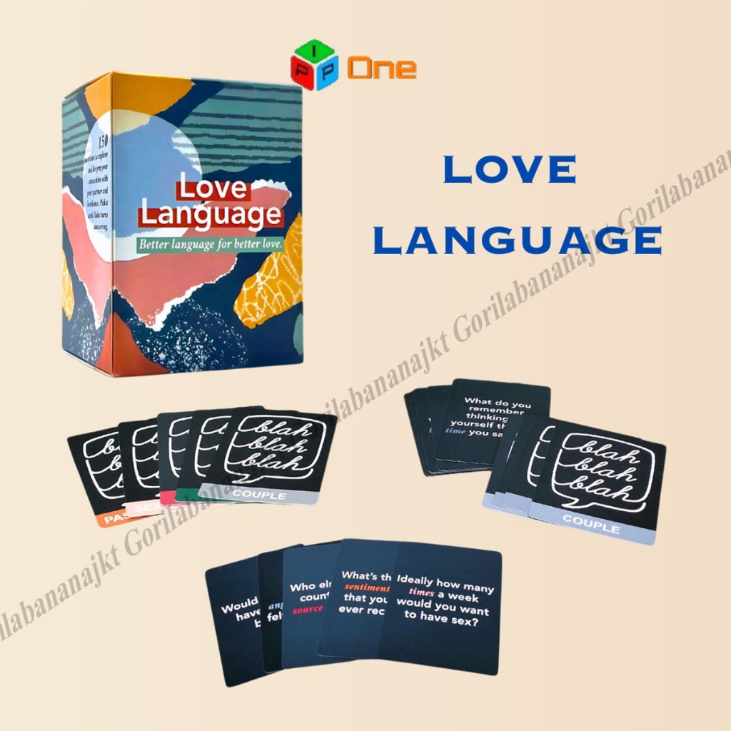Jual Kartu Love Language Cards Better language for better love board ...