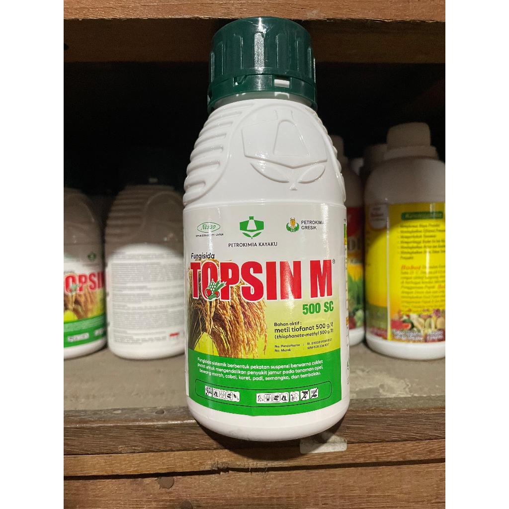 Jual Topsin M 500 ml fungisida basmi jamur, blas daun, bercak daun ...