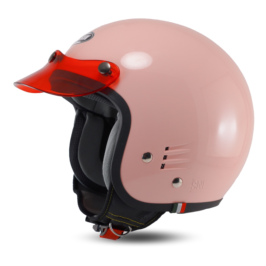 Jual Helm Bogo Retro Solid Rsix SNI Terbaru Pet Slim Pria Wanita ...