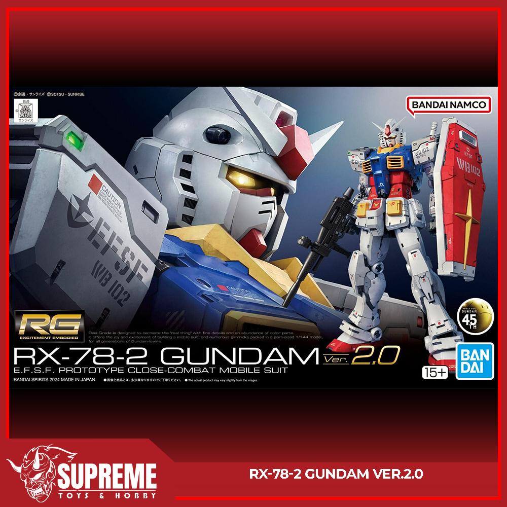 Jual RG Real Grade 1/144 UC Universal Century - RX-78-2 Gundam Ver.2.0 ...
