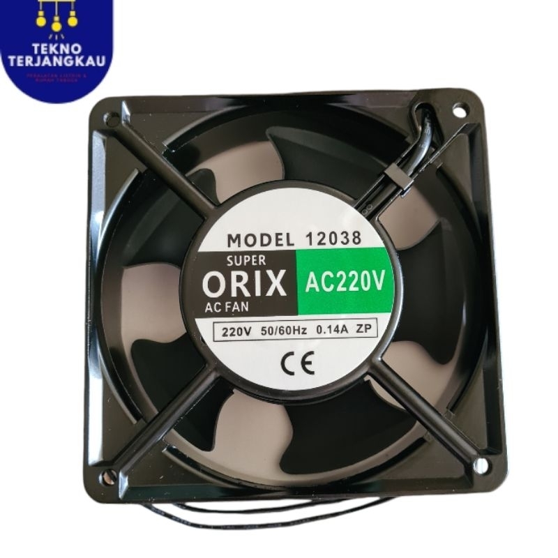 Jual Orix Fan AC220V Super 12038 Fan Video Kipas AC | Shopee Indonesia