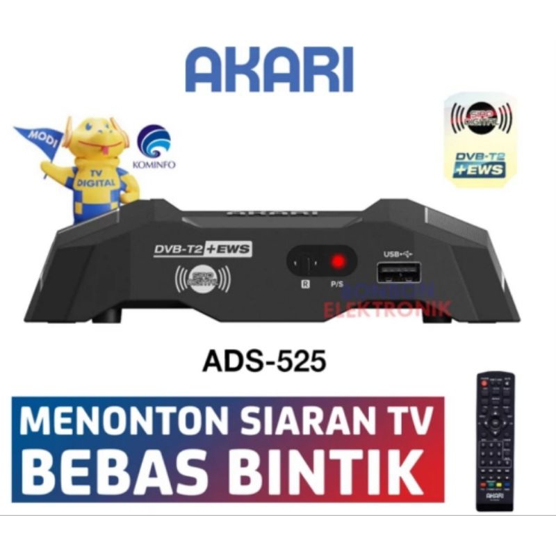 Jual Set Top Box Akari DVB-T2 with EWS - ADS-2230/ Ads 525 / Alat ...
