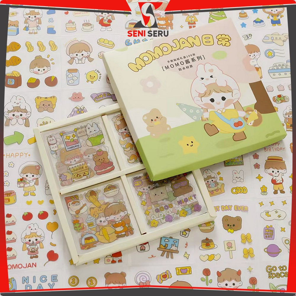 Jual Stiker Buku Diary Tumblr Botol Lucu 2D Isi 100pcs / Sticker Lucu ...