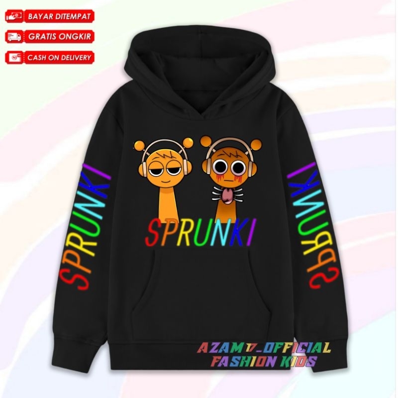 Jual Jaket Hoodie Anak Sprunki Incredibox Karakter Oren Free Nama ...