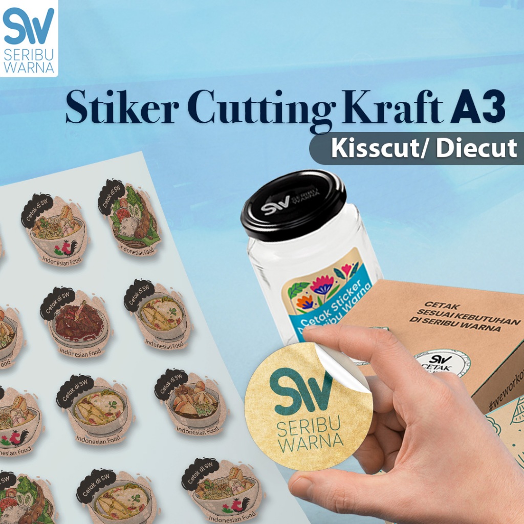 Jual Stiker Cutting // Kraft Paper | Shopee Indonesia