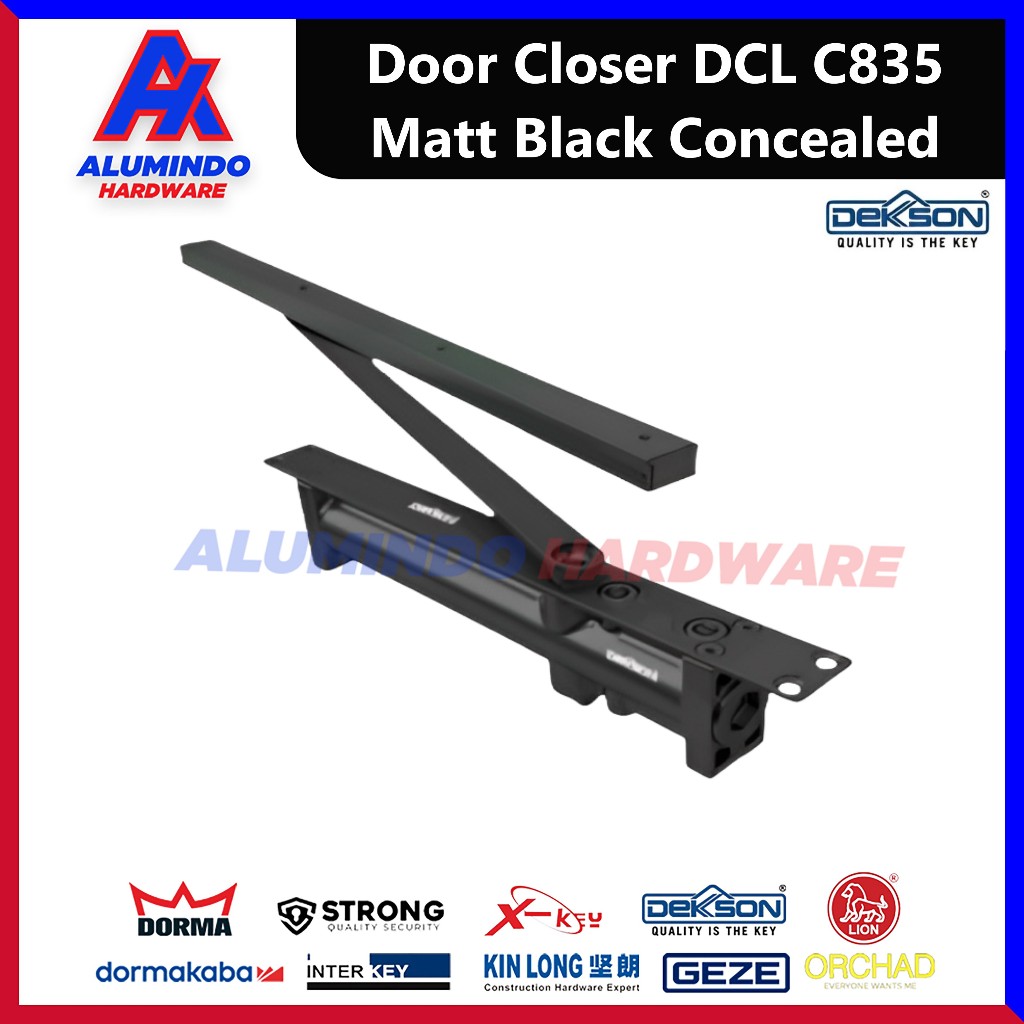 Jual Door Closer Dekson DCL 835 Concealed Matt Black | Shopee Indonesia