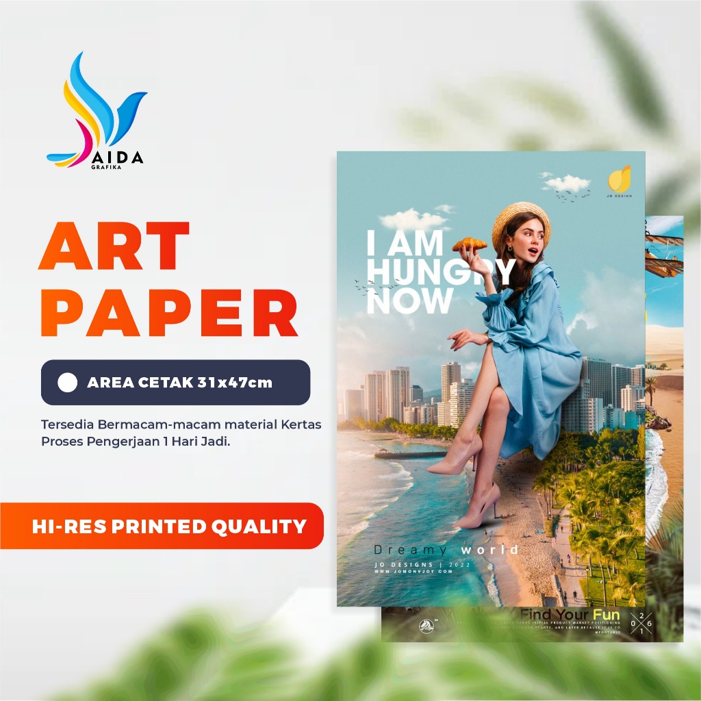 Jual Aida Grafika Print Cetak Artpaper Brosur Ukuran A3+ High ...